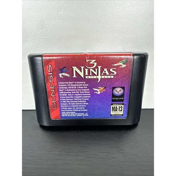 Video Games & Consoles | 3 Ninjas Kick Back Sega Genesis 1994 Authentic ...